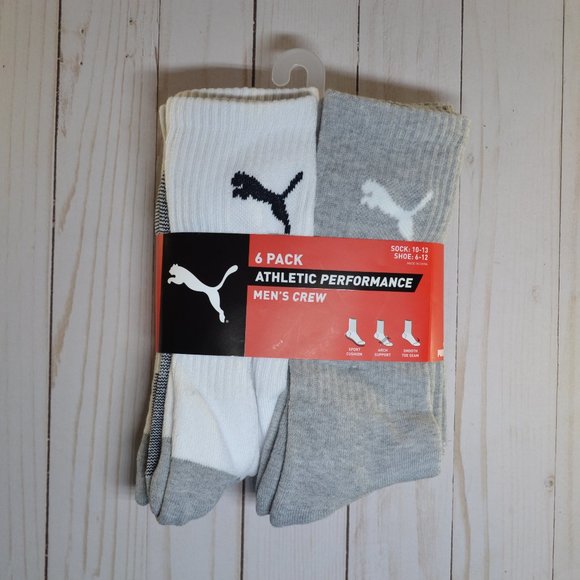 Puma | Underwear & Socks | Puma Athletic Performance Cushioned Crew ...